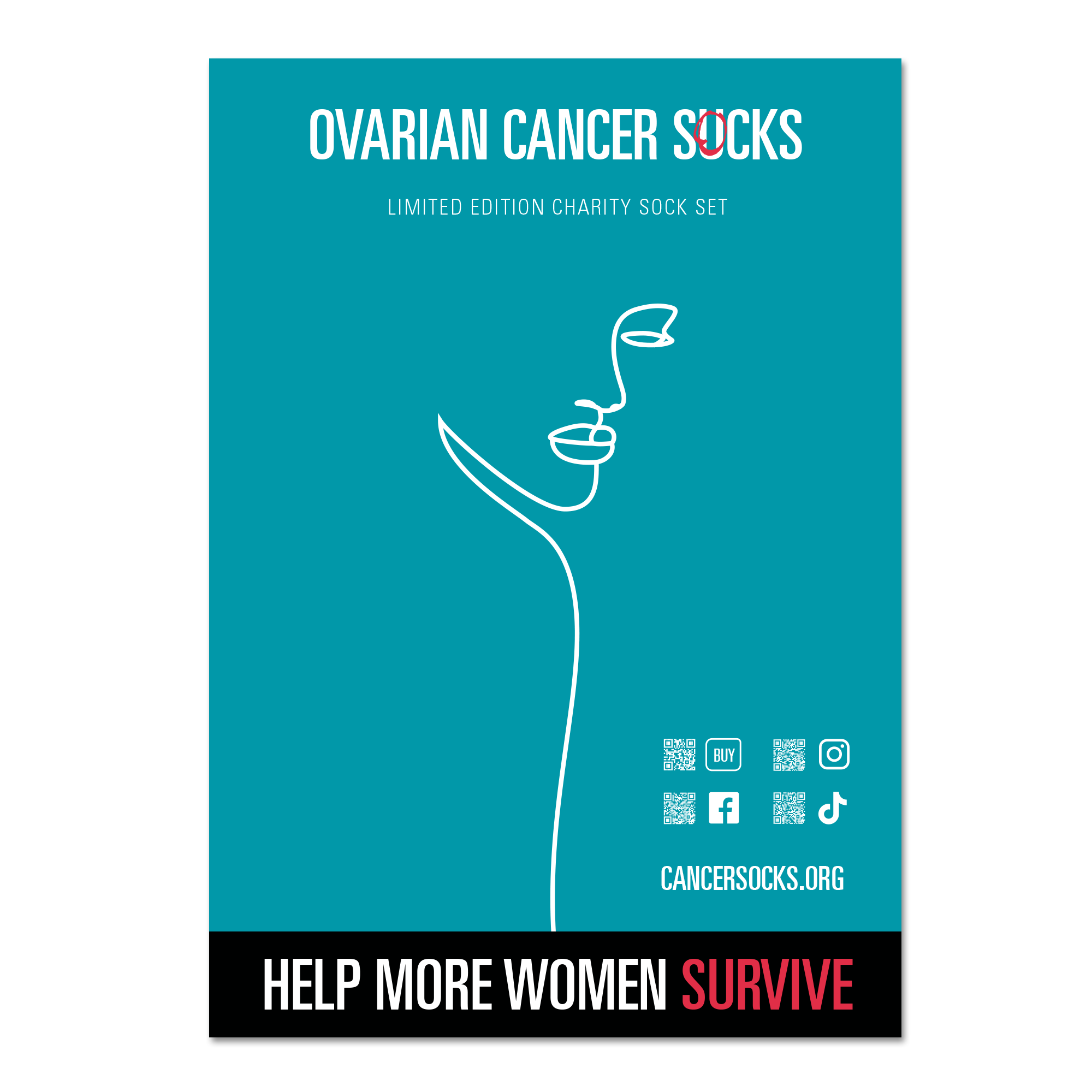 Ovarian Cancer Sock Posters & Flyers – Ovarian Cancer Socks